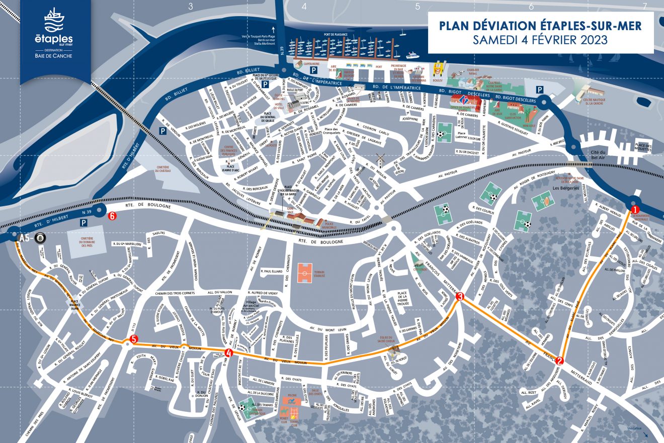PLAN DE DÉVIATION « ENDUROPALE » | Ville d'Etaples sur mer