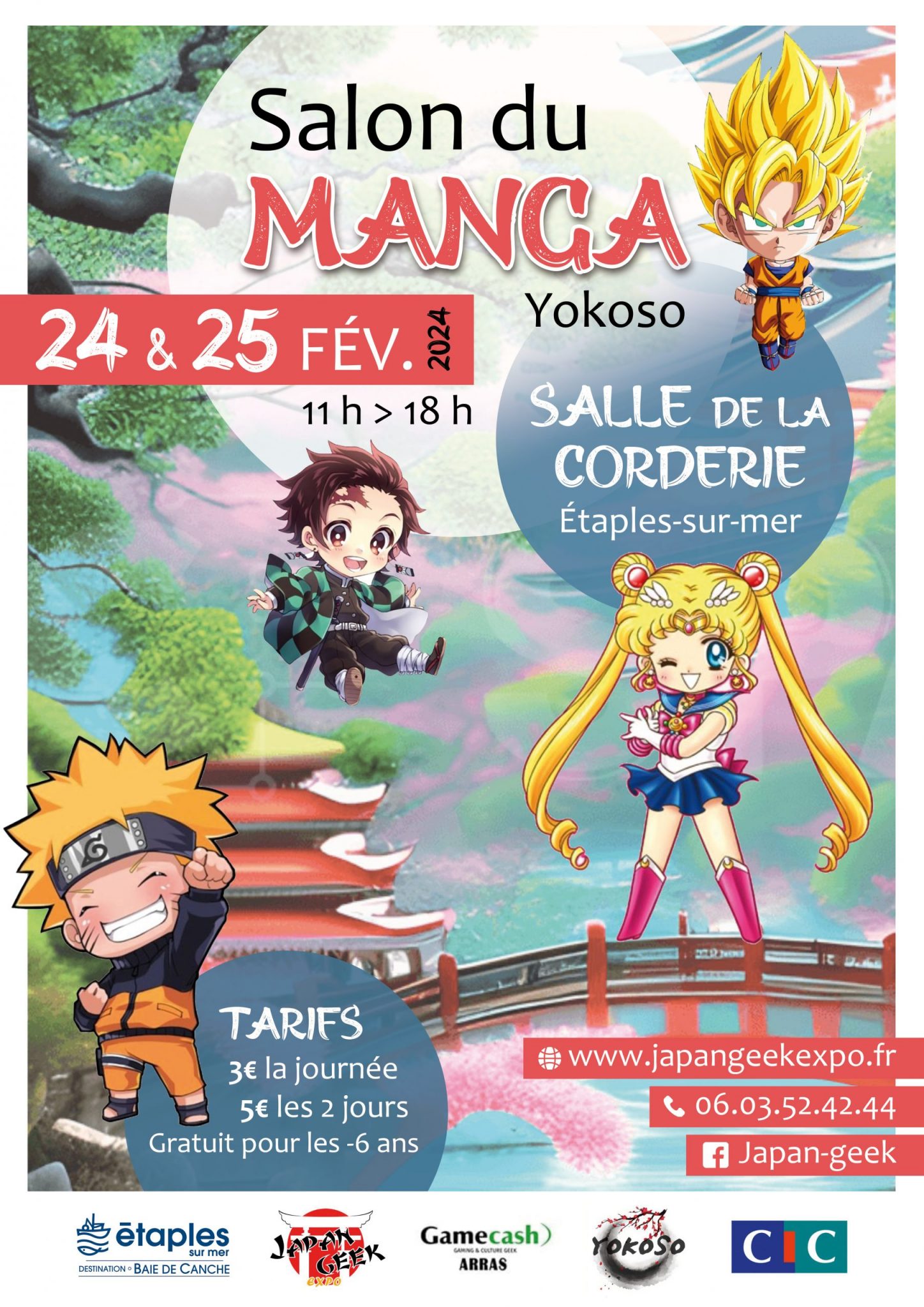 Affiche salon du manga 2024 (web) – Ville d'Etaples sur mer