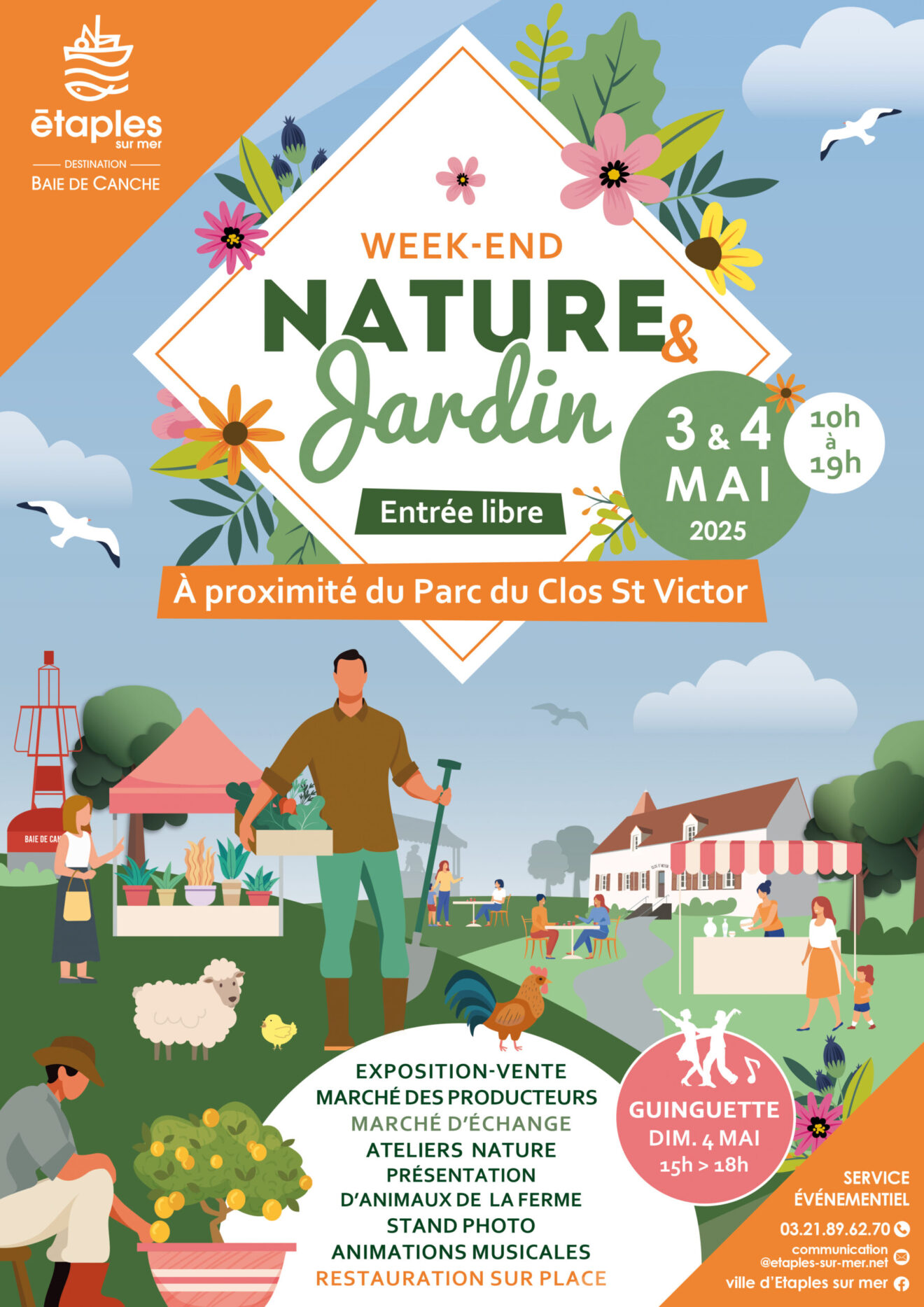 Affiche week end nature et jardin 2025 web – Ville d'Etaples sur mer